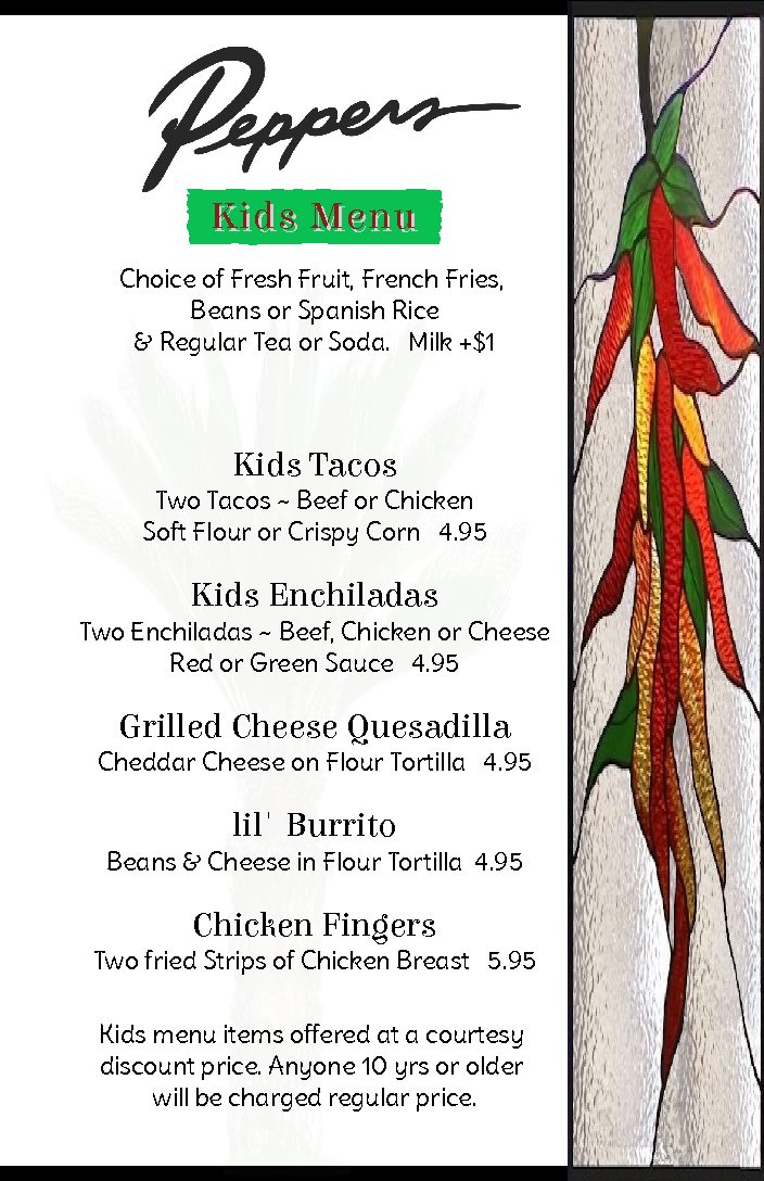 Menus – Double Eagle